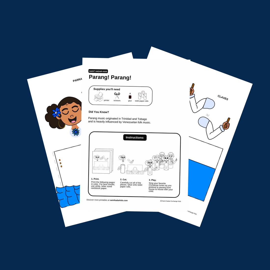 Printable Parang Band Craft – Saint Hadar Exchange Kids